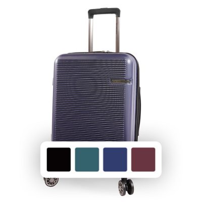 Brookstone Nelson 21 Hardside Carry-On Luggage with Charging Port - Navy