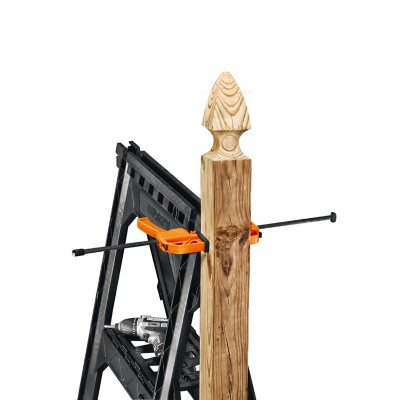Worx clamping sawhorse pair with bar clamps store
