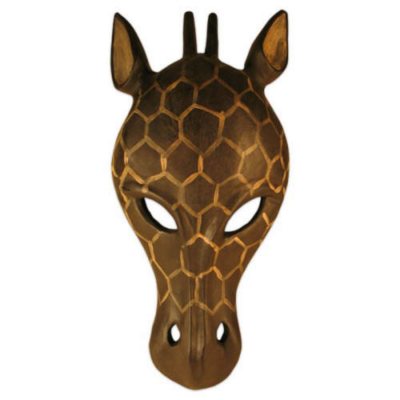 Handmade Carved Sacred Giraffe Wall Art Mask - Sam's Club