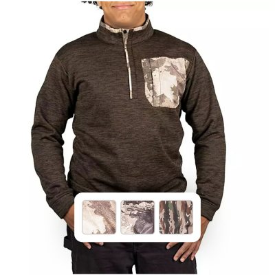Click here for Habit Mens Snap Front Fleece Pullover with Scent-F... prices