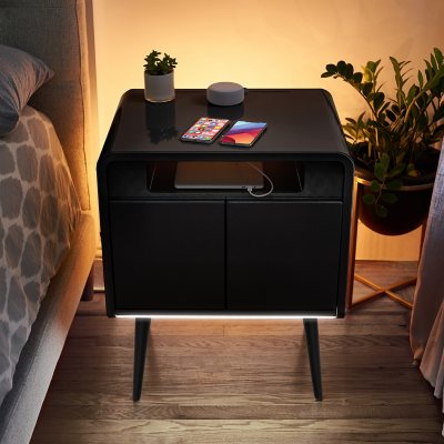 Click here for Sobro Smart Side Table with Cooling Drawer and Blu... prices