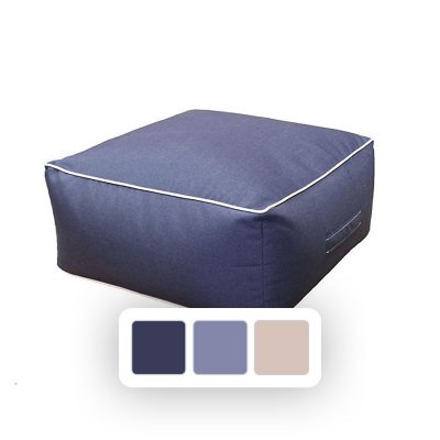 Outdoor Pouf, Sunbrella Cast Ash Fabric - Sam's Club