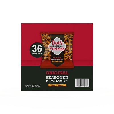 Dot's Homestyle Original Pretzels Snack Bags, 1 oz., 36 pks. - Sam's Club