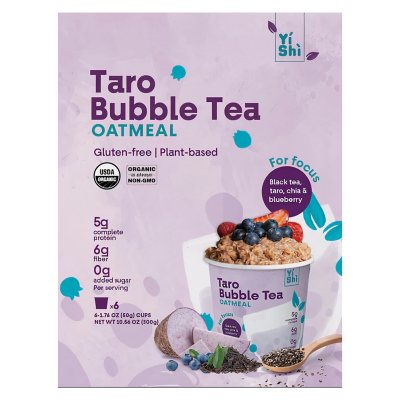 Yishi Taro Bubble Tea Oatmeal (6 pk.) - Sam's Club