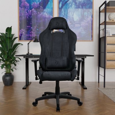 Arozzi Torretta Supersoft Fabric Gaming Chair, Pure Black - Sam's Club