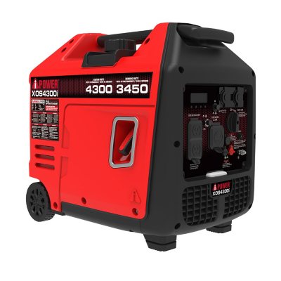 A iPower Portable Inverter Generator 4300 Watt CO Sensor Light Weight With Telescopic Handle And Wheels XOS4300i Sam s Club