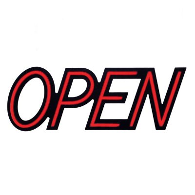 Click here for 20 VALUE OPEN SIGN ULTRA-BRIGHT RED LED prices