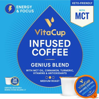 VitaCup Genius Blend Infused Coffee Pods (34 ct.) - Sam's Club