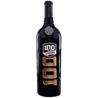 Green Bay Packers Gold 100 Design Etched Red Blend (750 ml) - Sam's Club