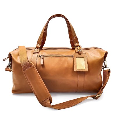 Genuine Leather Travel Bag- Dark Brown - Sam's Club