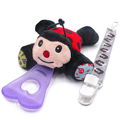 NISSI & JIREH 5-in-1 Detachable Universal Pacifier Holder Teether, Lady ...