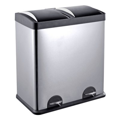 Step N Sort Recycle Stainless Steel Trash Can 16 gal. Sam s Club