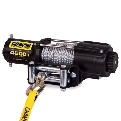 Champion Power Equipment 4,500 lb. Permanent Magnet ATV/UTV Winch Kit ...