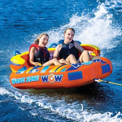 WOW Sports Wave Zone 2-Person Inflatable Towable Water Tube - Sam's Club