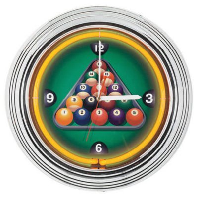 Pool Balls Rack Clock - Sam's Club