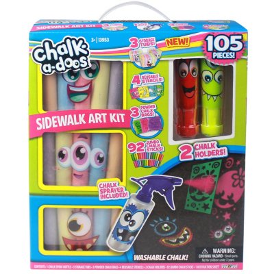 Chalk-a-doos Sidewalk Chalk Set, 105 Pieces - Sam's Club