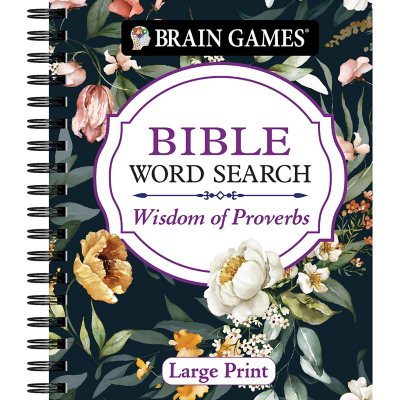 Bible Word Search Wisdom of Proverbs Spiral Bound - Sam's Club
