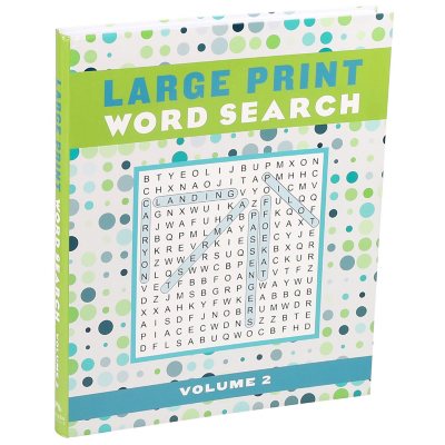 Large Print Word Search Volume 2, Paperback - Sam's Club