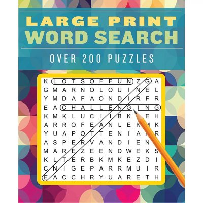 Large Print Word Search, Paperback - Sam's Club