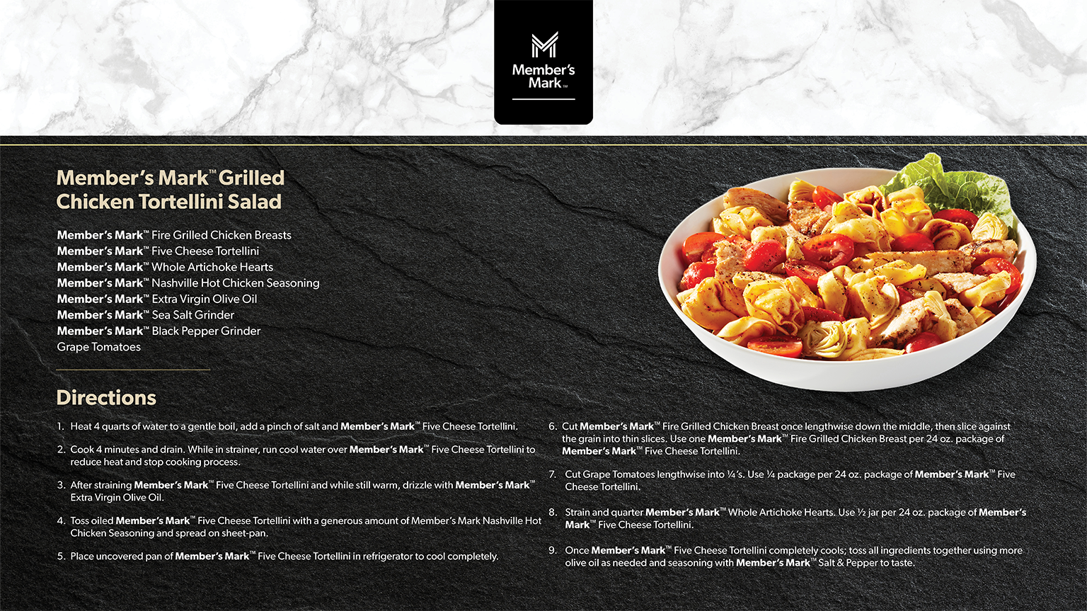 Chicken Tortellini Salad Recipe - Sam's Club