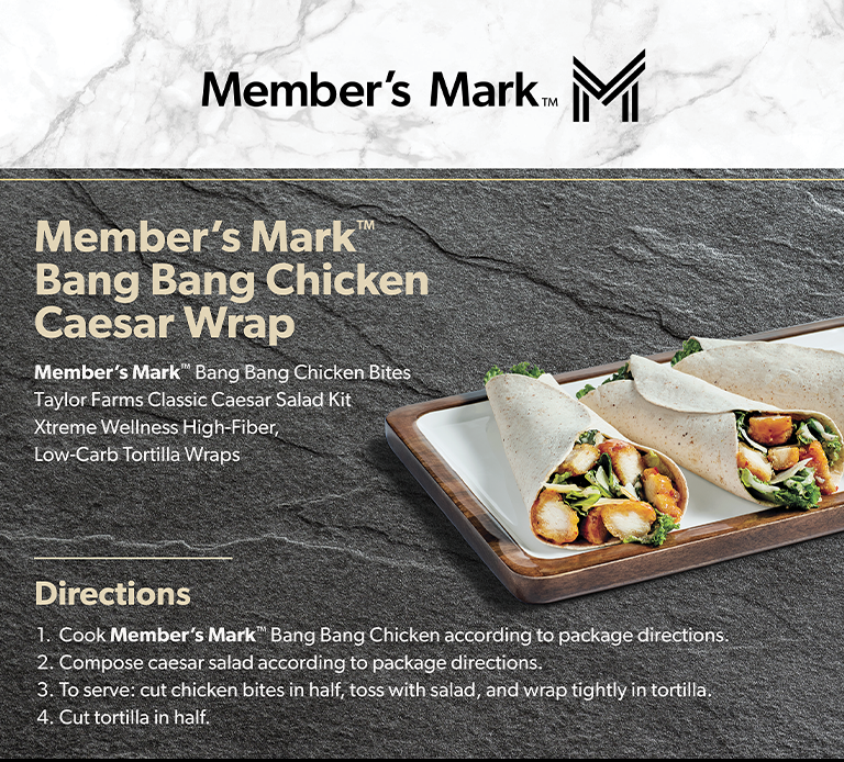 Bang Bang Chicken Caesar Wrap Recipe - Sam's Club