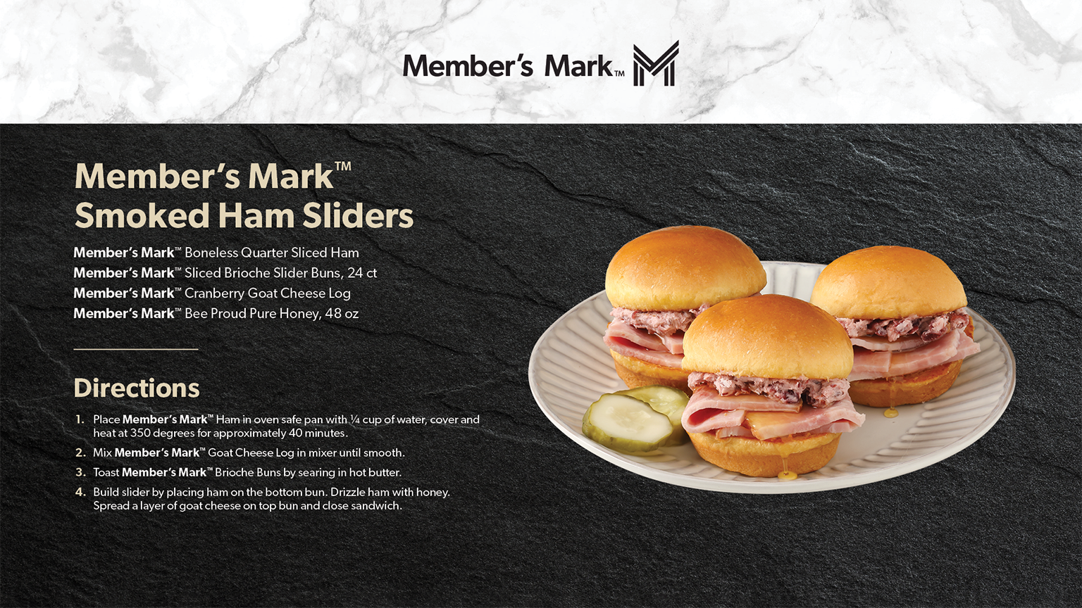 Smoked Ham Sliders Recipe - Sam's Club